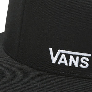 Gorra Vans Splitz Color Negro Corte Snapback Logo Bordado